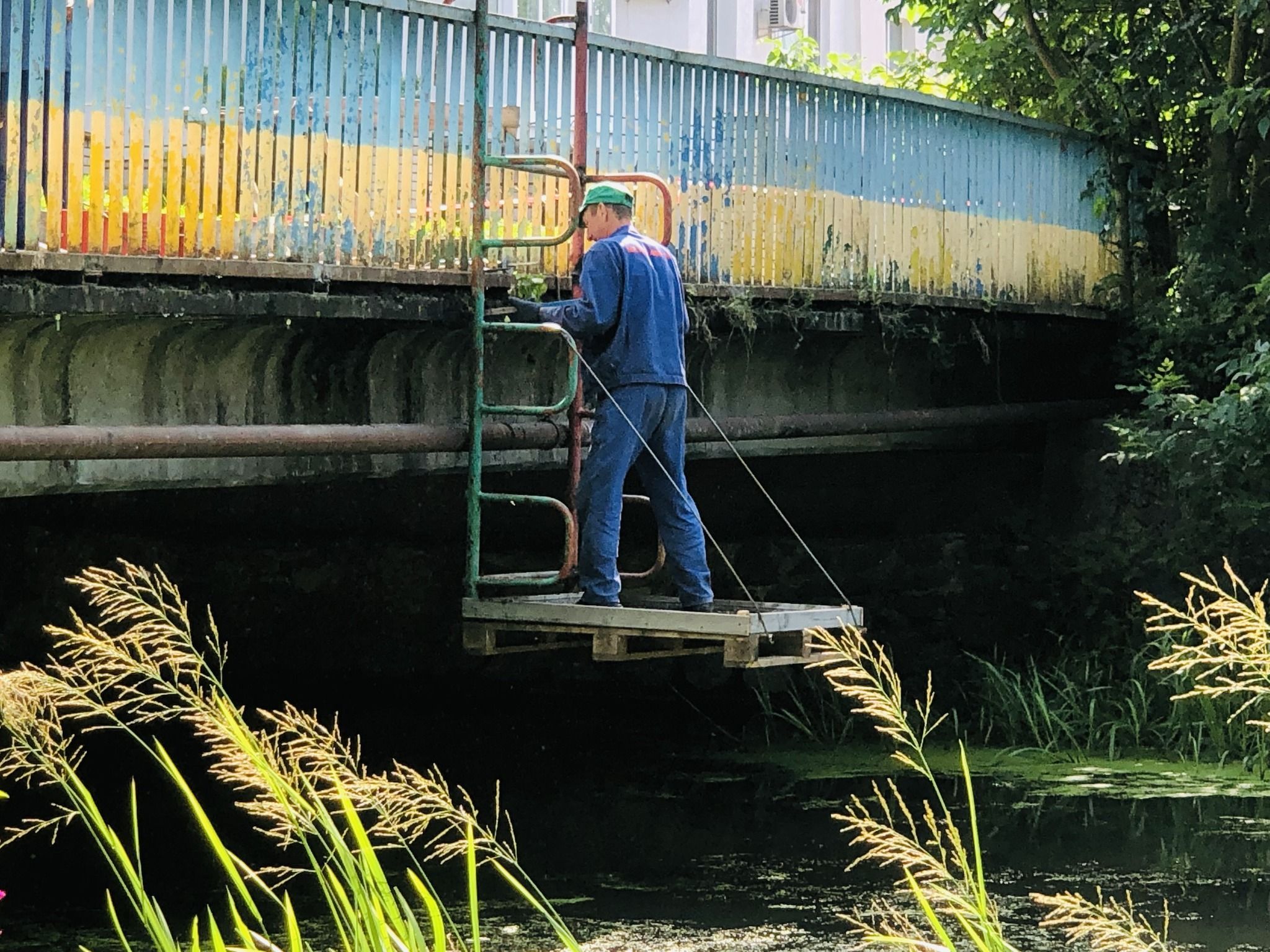 В парку Чекмана ремонтують міст через Плоску - vsim.ua