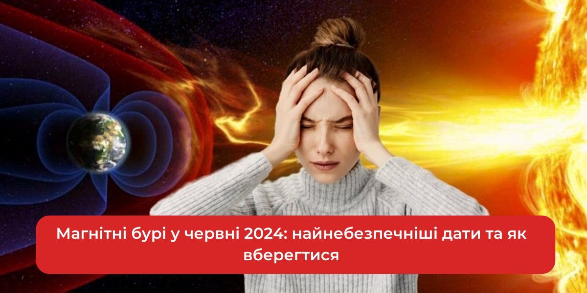 Коли будуть магнітні бурі у червні 2024 - vsim.ua