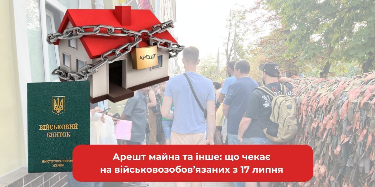 Арешт майна та інше: що чекає на військовозобов’язаних з 17 липня - vsim.ua