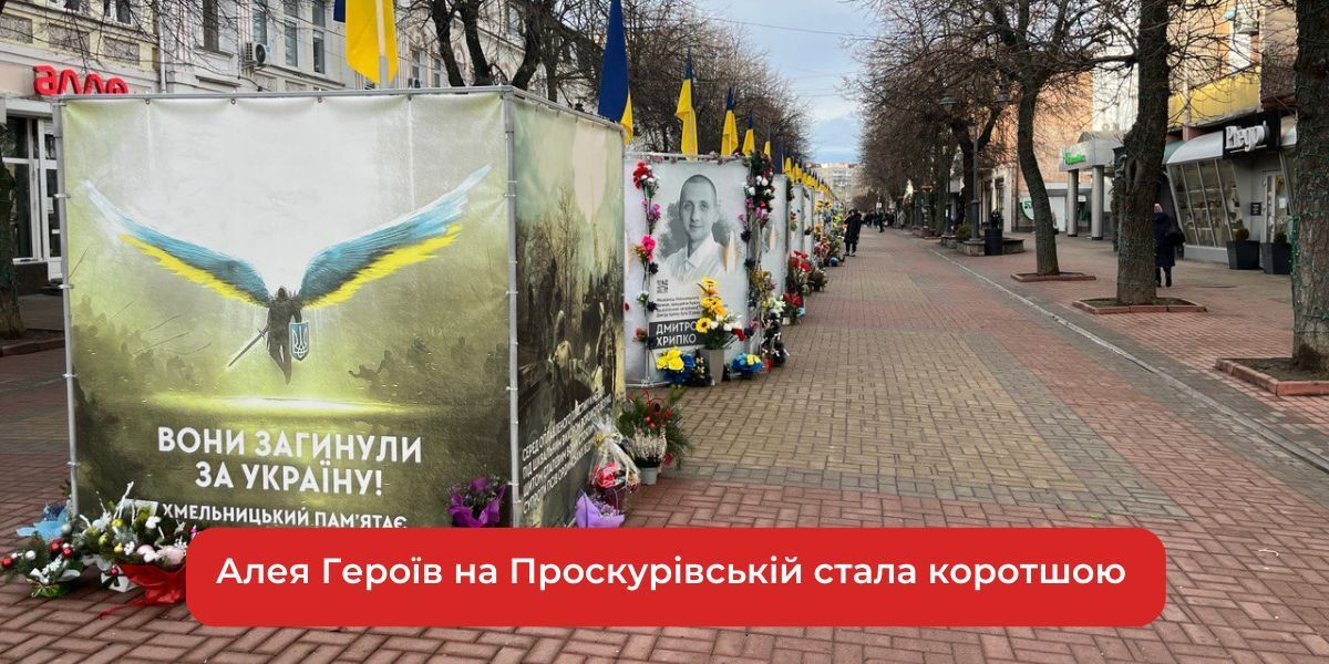 Алея Героїв на Проскурівській стала коротшою - vsim.ua