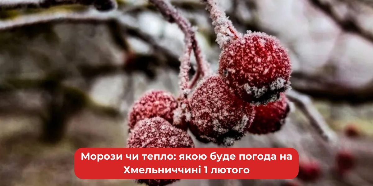 Морози чи тепло: якою буде погода на Хмельниччині 1 лютого - vsim.ua