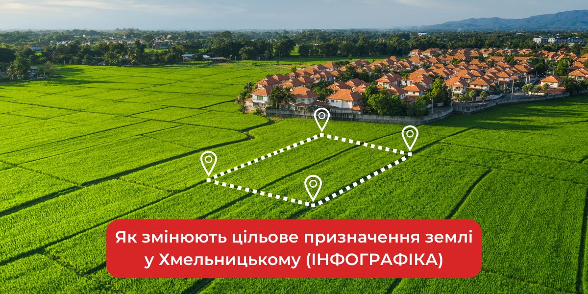 Як змінюють цільове призначення землі у Хмельницькому (ІНФОГРАФІКА) - vsim.ua