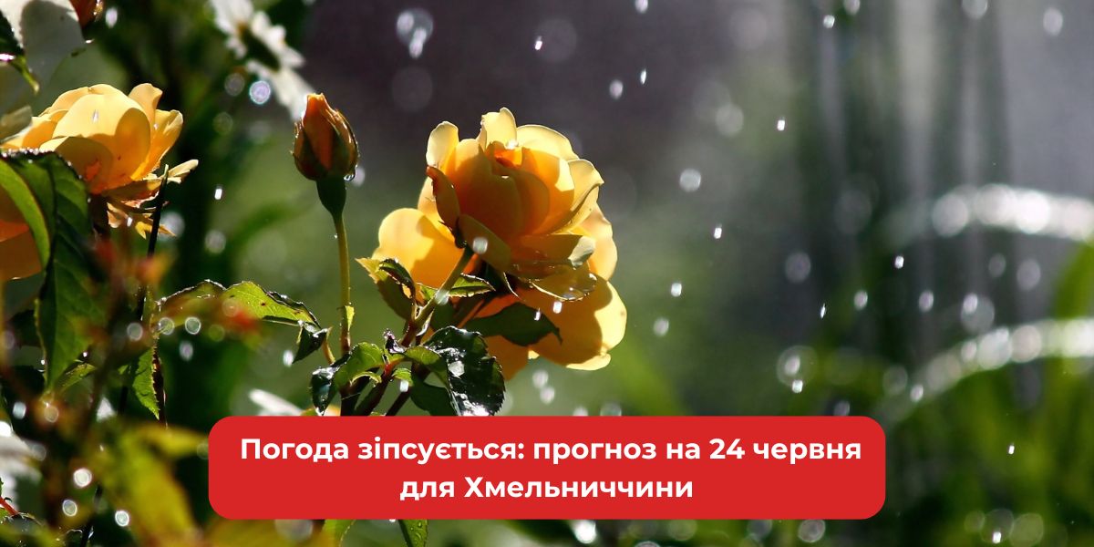 Погода зіпсується: прогноз на 24 червня для Хмельниччини - vsim.ua