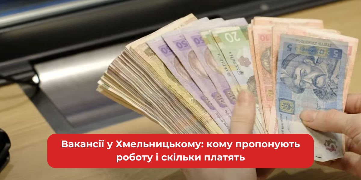 Вакансії у Хмельницькому: кому пропонують роботу і скільки платять - vsim.ua